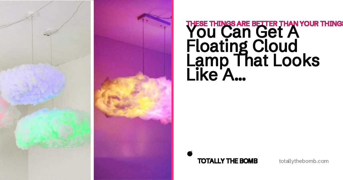 You Can Get A Floating Cloud Lamp That Looks Like A Thunderstorm In ...