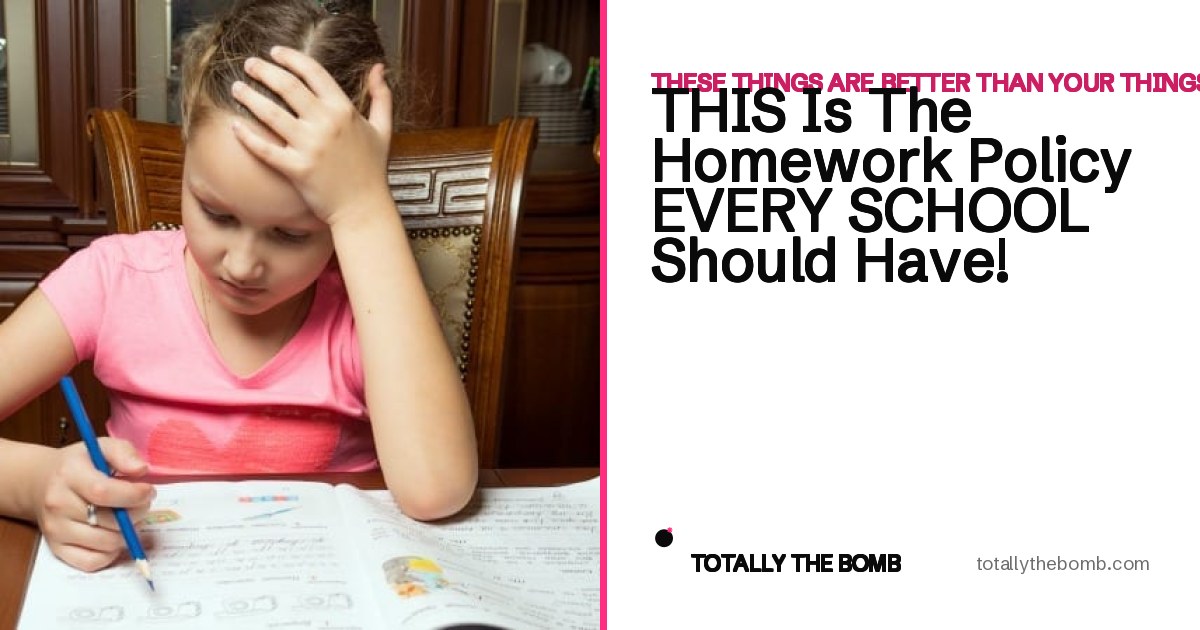 THIS Is The Homework Policy EVERY SCHOOL Should Have!