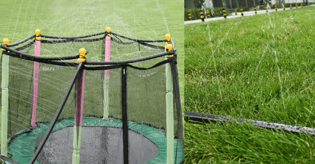 These Sprinklers Turn Your Trampoline Into A Splash Pad For Your Kids