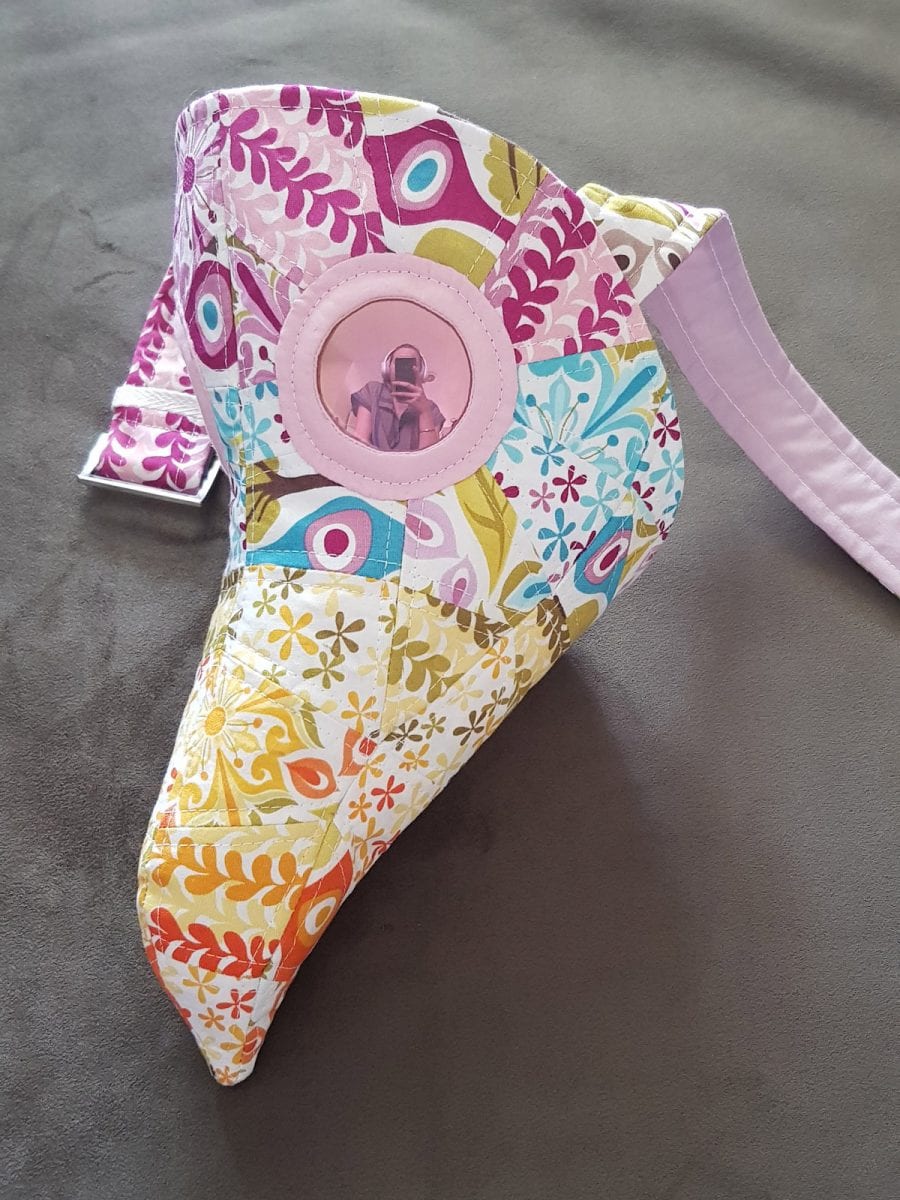 Here's A Free Pattern To Make Your Own Quilted Plague Doctor Mask
