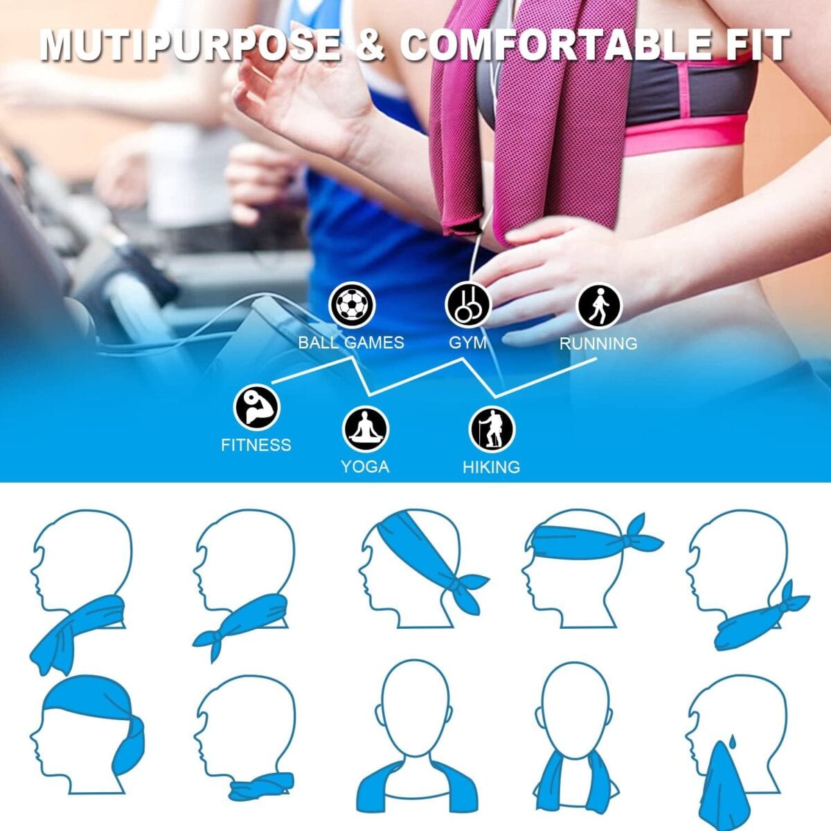 You Can Get A Cooling Towel You Can Wear As A Face Mask and I Need It
