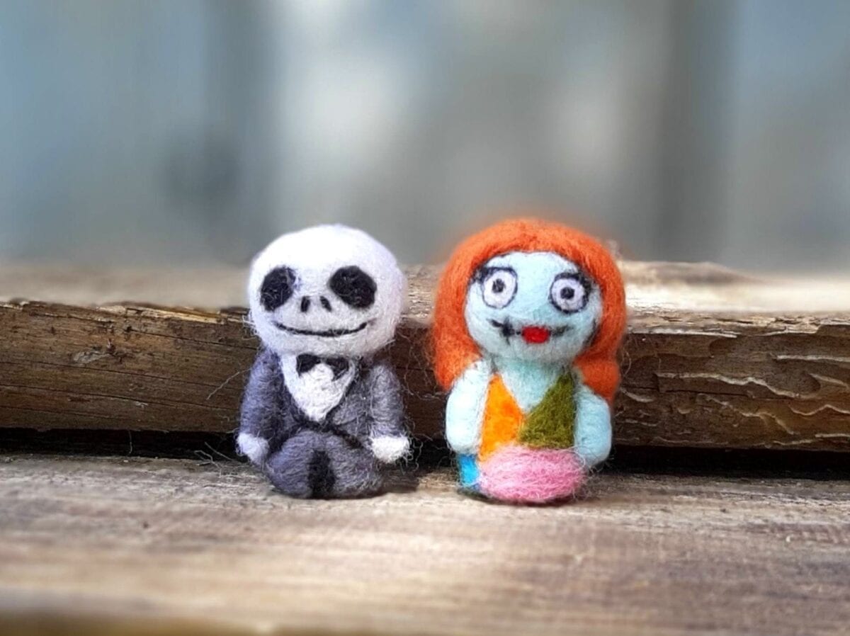 You Can Tiny Jack And Sally Felt Figures and They're Simply Meant To Be ...