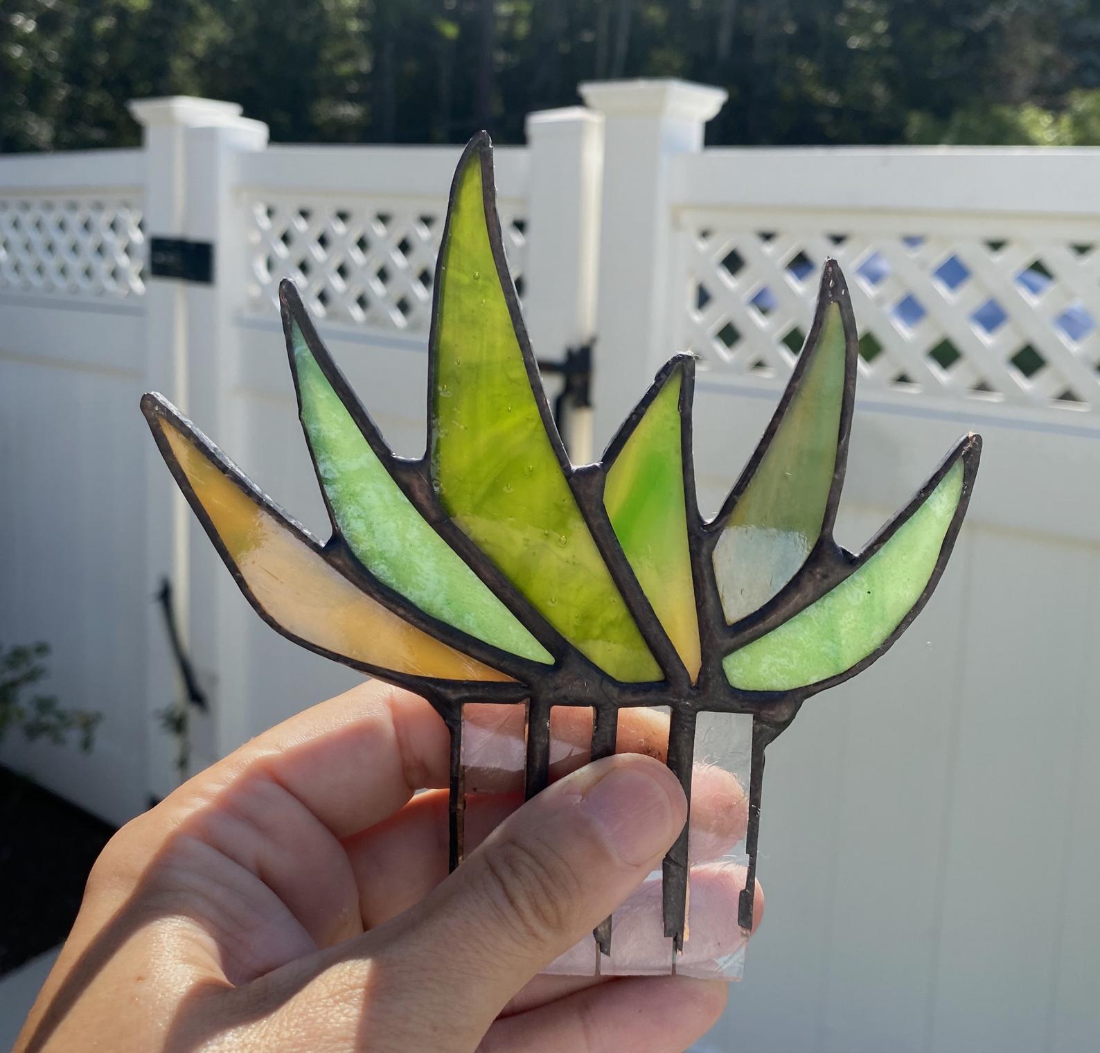 You Can Get Stained Glass Agave Planters That Illuminates When They Are ...
