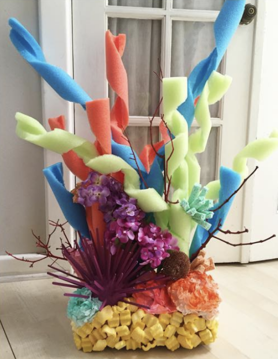 People Are Turning Their Pool Noodles Into Coral Reefs And It's Genius