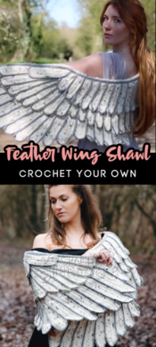You Can Crochet This Gorgeous Feather Wing Shawl So You'll Always Look ...