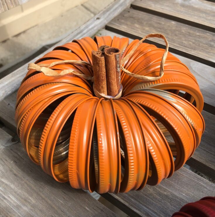 You Can Get Mason Jar Lid Pumpkins Which Are A Perfect Addition To Your ...