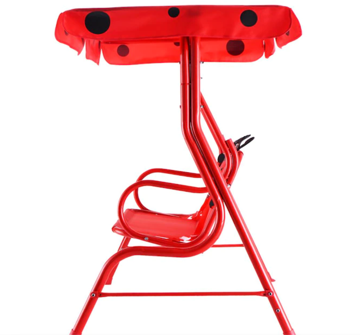 This Ladybug Toddler Swing Is The Perfect Outdoor Lounging Spot!