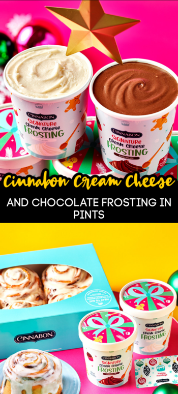 You Can Get Pints of Cinnabon Cream Cheese and Chocolate Frosting Just ...