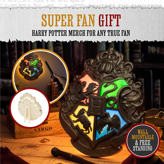 You Can Get A Harry Potter Hogwarts Crest Light That You Control With A ...