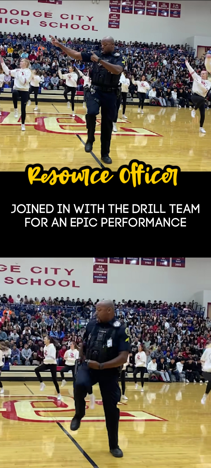 This High School Resource Officer Joined In With The Drill Team For One ...
